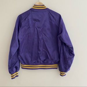 Chalkline | Jackets & Coats | Chalkline Satin Starter Lsu Bomber Jacket ...